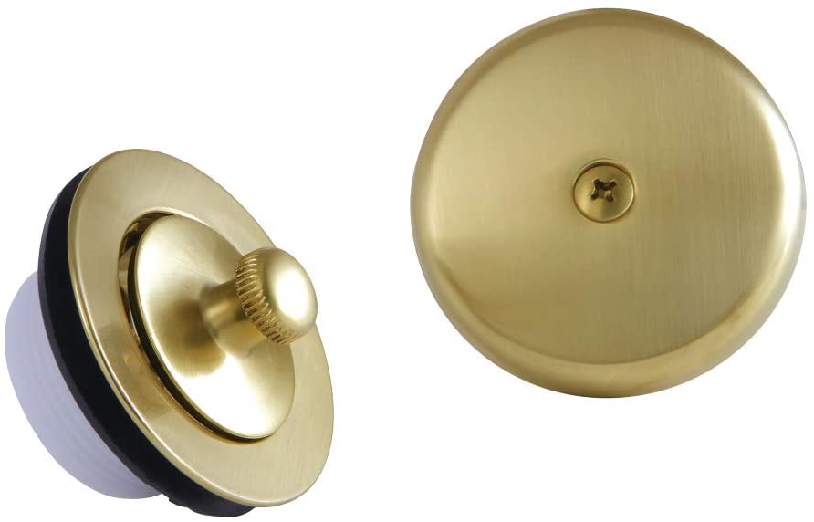 Brushed gold waste & overflow drain cover – sanicanada