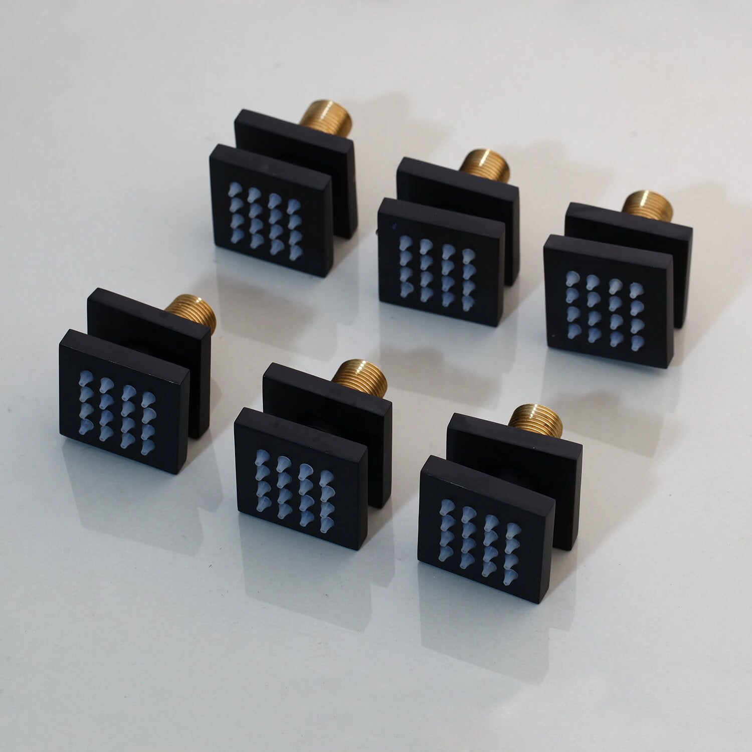 Black Matte- 20" Inch Rain Head - LCD Temperature PB control 3 way fun ...