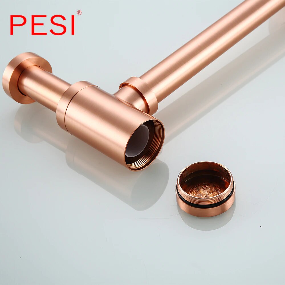 Copper Rose Gold European Bottle P Trap – sanicanada