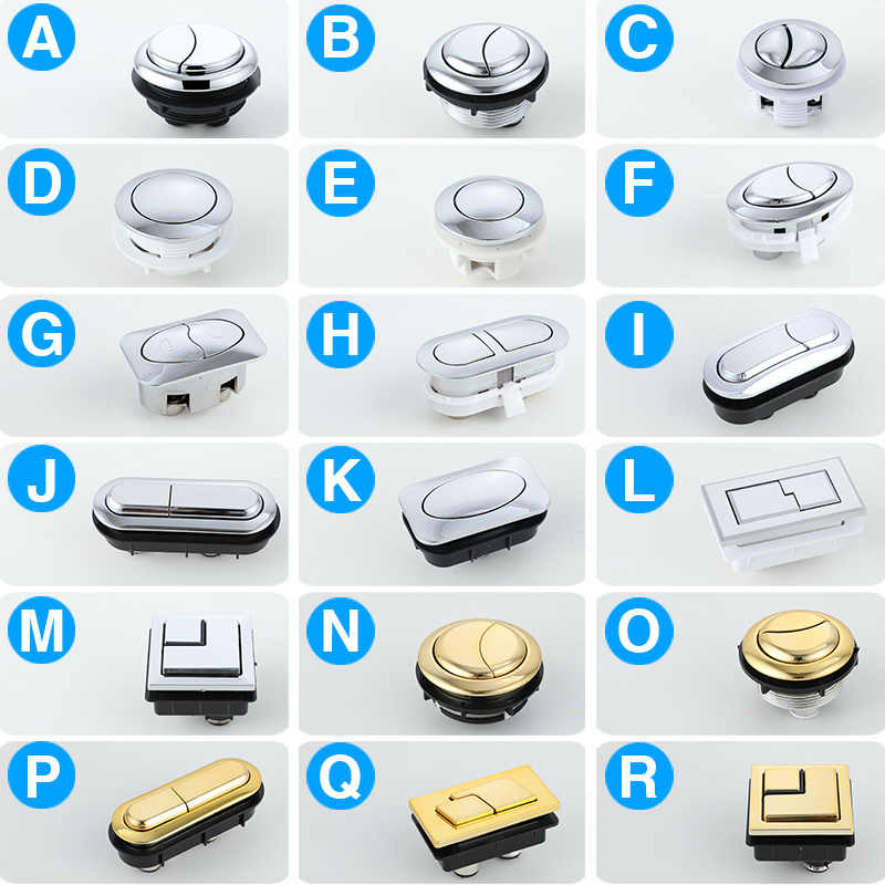 Dual Flush Toilet Tank Button 58mm/48mm/38mm gold Round – sanicanada