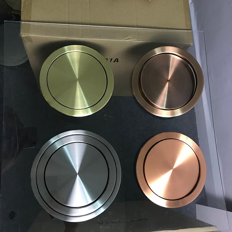 Round Stainless Steel Flap Flush Recessed Built-in Balance Swing Flap ...