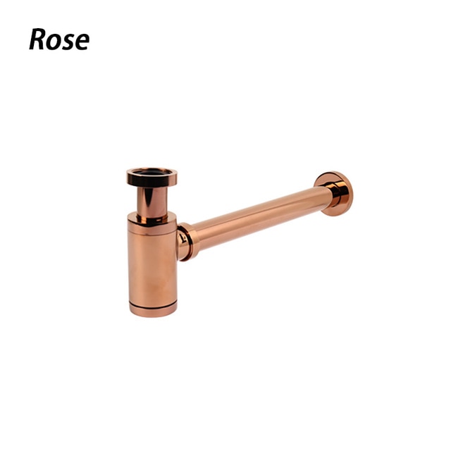 Rose Gold polished -Gold-Brushed Gold-Black-Chrome Bottle P Trap ...