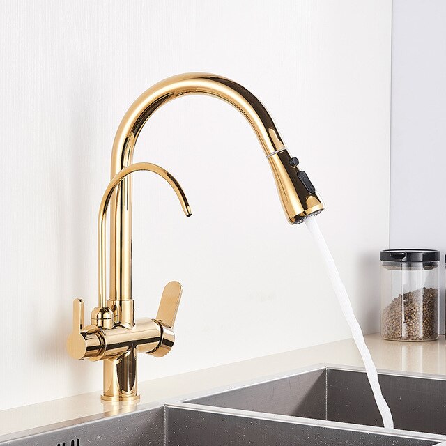 Brussel-2 Way Reverse Osmosis Filter Faucet and Kitchen Pull Out Dual ...
