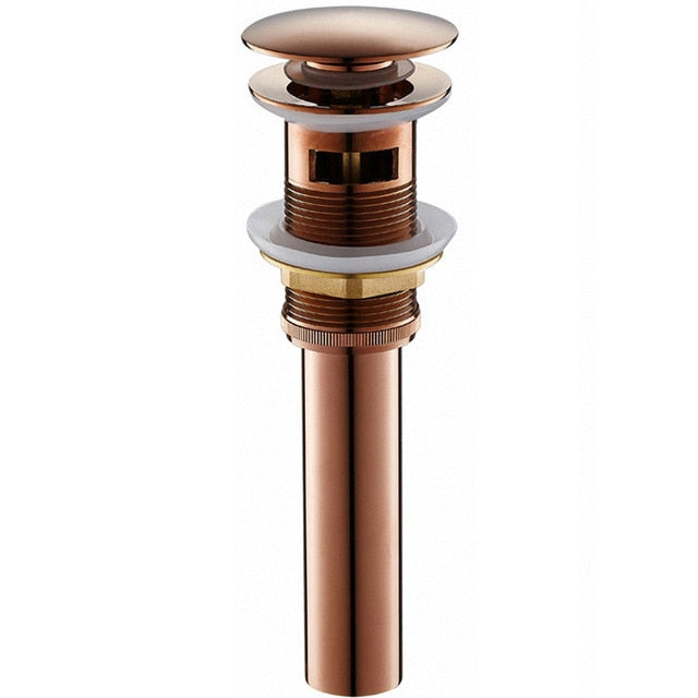 Brushed Rose Gold Pop Up Drain Assembly Replacement Kits Stopper, Flip ...